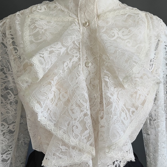 Vintage | Tops | Vintage With Tags Alice Stuart Victorian Lace Blouse ...